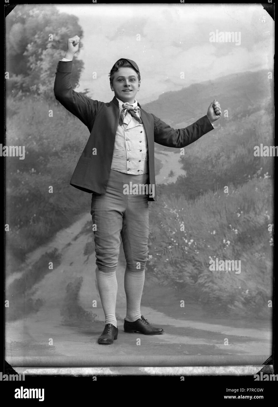 Torsten Lennartsson som Erik i Värmlänningarna, Kungliga Operan 1910 ...