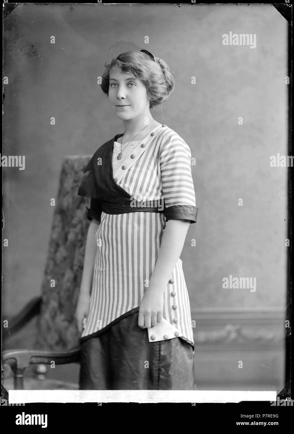 Ellen Gulbranson, porträtt 1907. Glasnegativ 144 Ellen Gulbranson ...