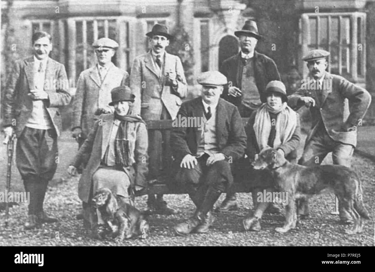 English: House party at Beaumanor Hall, Woodhouse Eaves in 1926 . 1926 ...