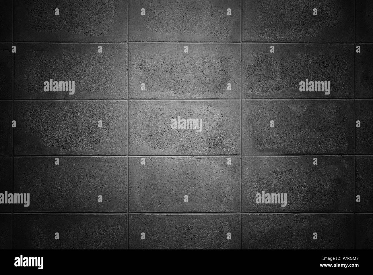 Dark room made from Concrete brick background. Architecture and ...