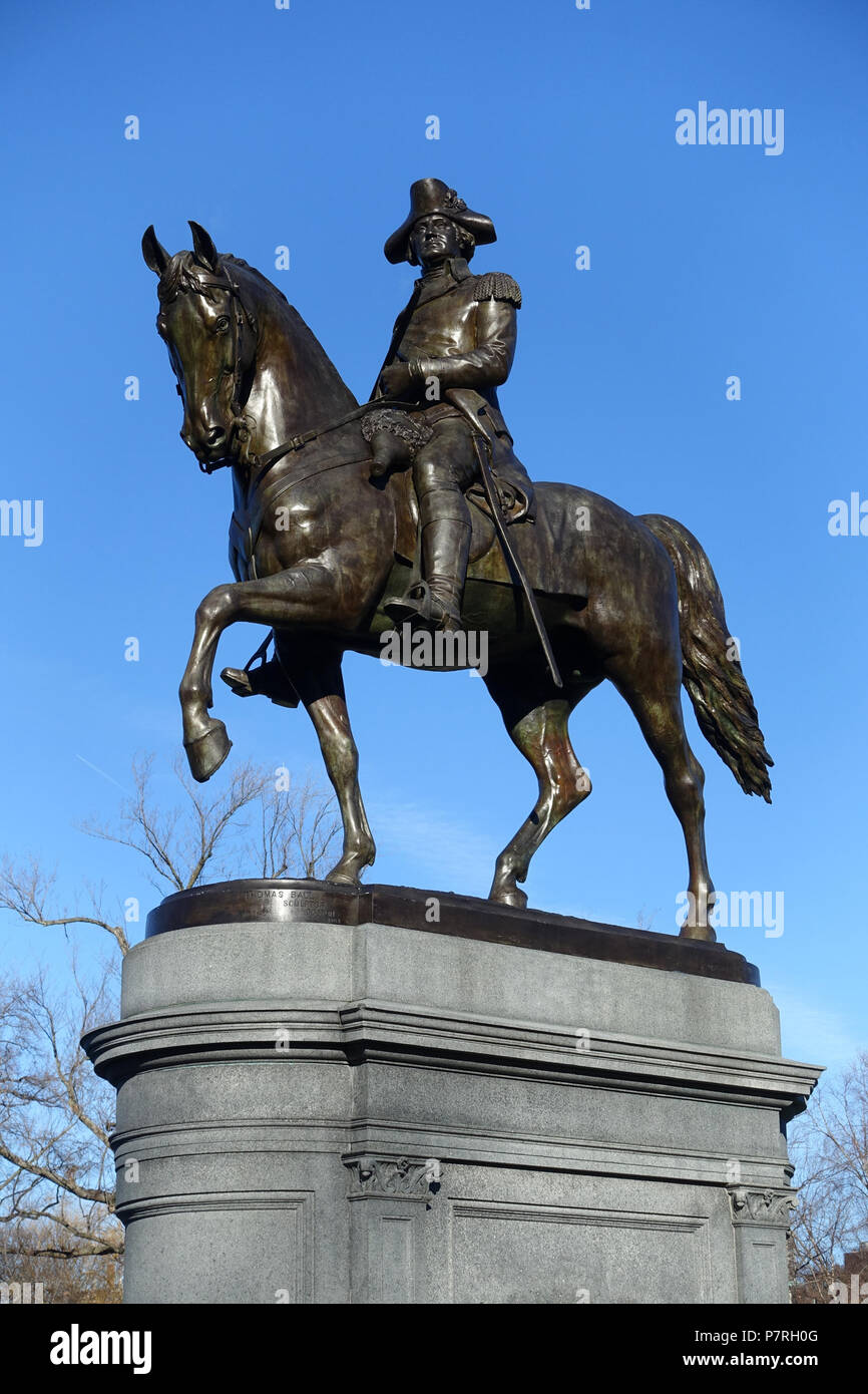 English: George Washington statue in the Boston Public Garden, Boston ...