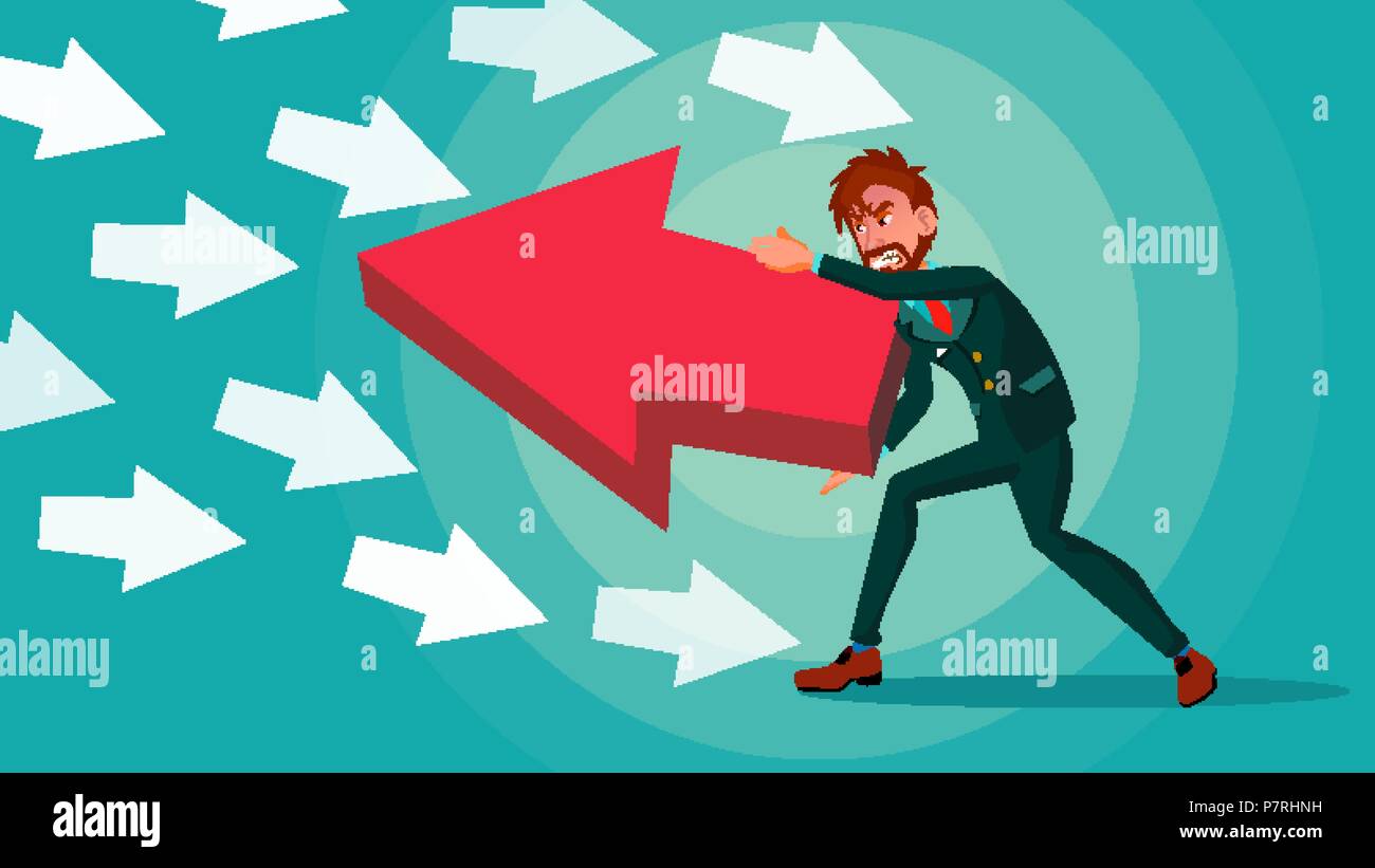 Cartoon man standing out red hi-res stock photography and images - Alamy