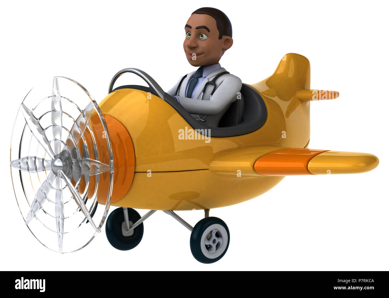 Airplane doctor patient Cut Out Stock Images & Pictures - Alamy