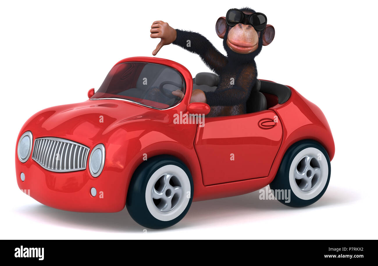 Monkey driving Cut Out Stock Images & Pictures - Alamy