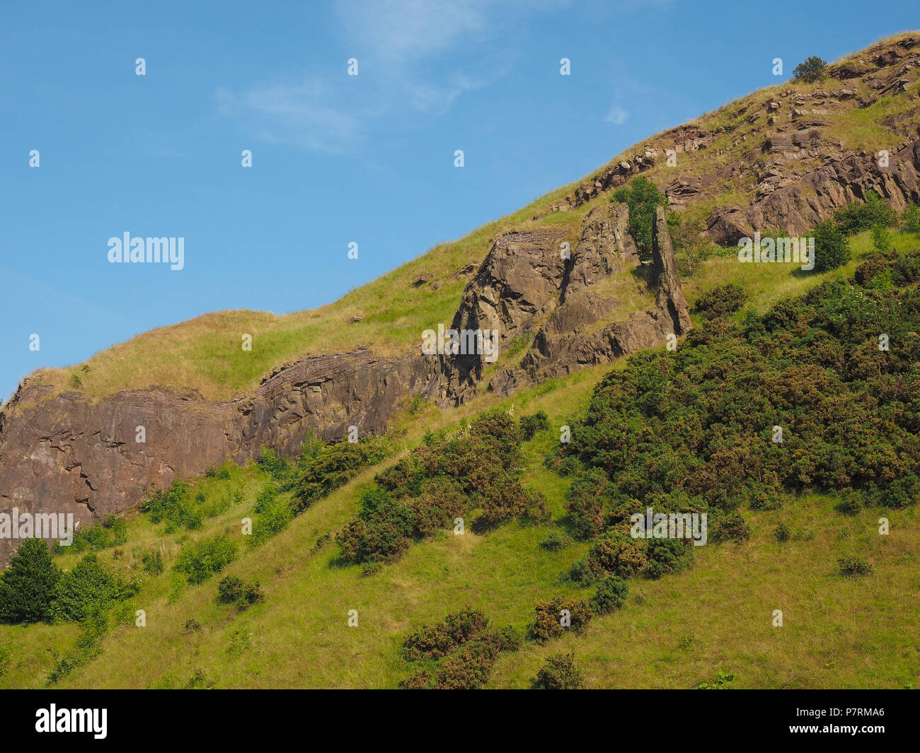 Arthur's Seat in Holyrood park in Edinburgh, UK Stock Photo - Alamy