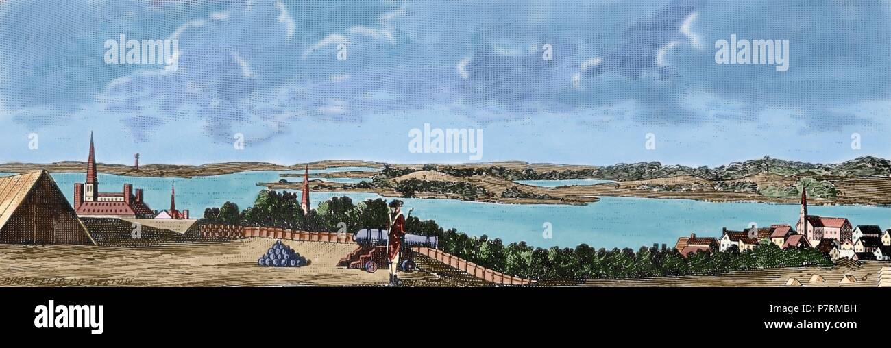 American Revolutionary War (1775-1783). The Siege of Boston (1775-1776 ...