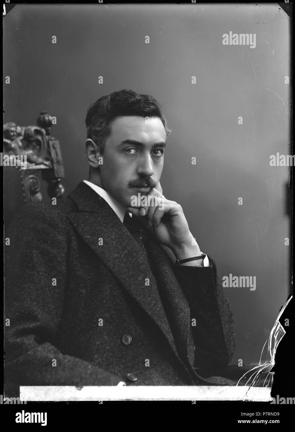 Mauritz Stiller som Harald Jespersen i Äkta makar, Lilla teatern 1911 ...