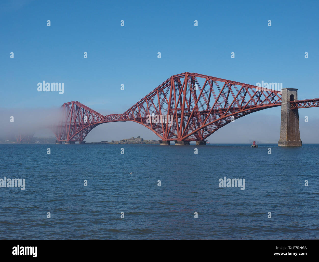 Forth Bridge, cantilever railway bridge across the Firth of Forth built ...