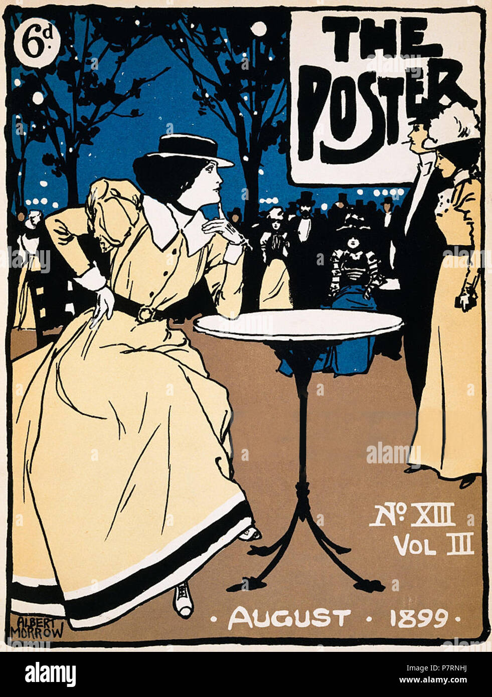 English: Poster Magazine August 1899 . 1899 16 Albert Morrow - Poster ...