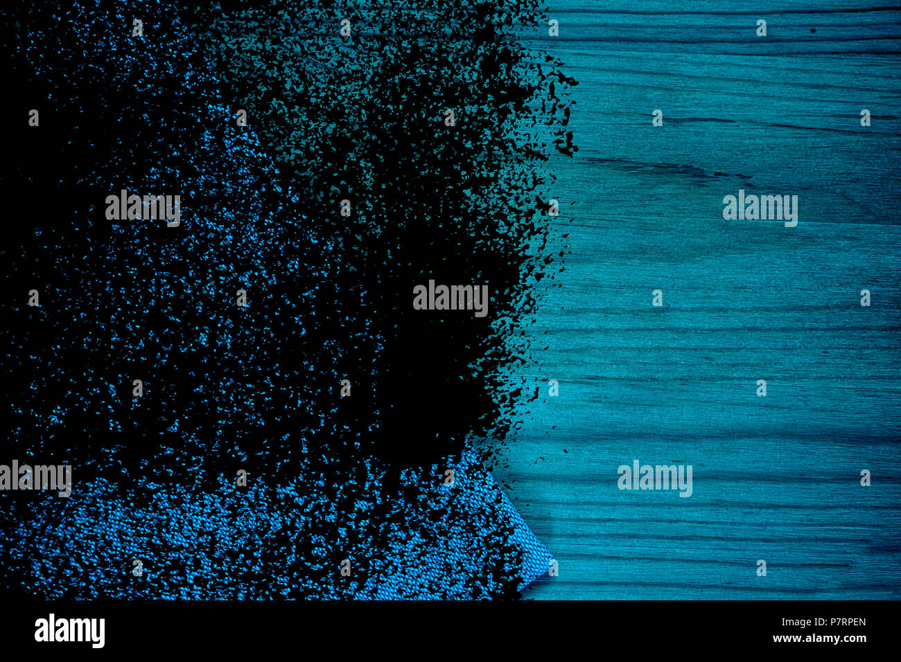 Grunge dirty Ultra blue Linen fabric surface for mock-up or designer ...