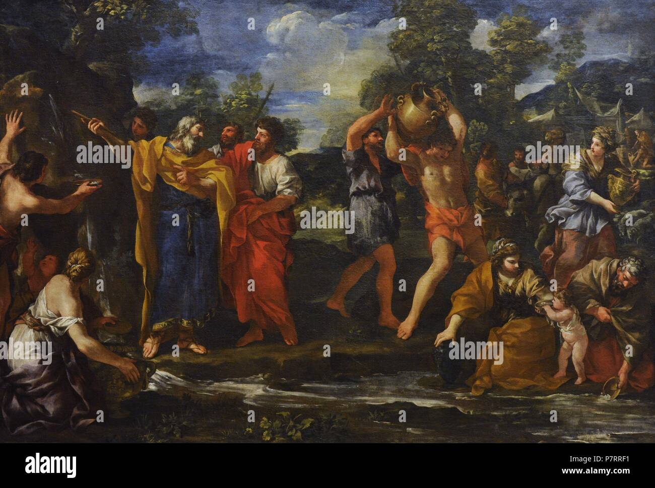 Moses drawing water from the rock hi-res stock photography and images ...