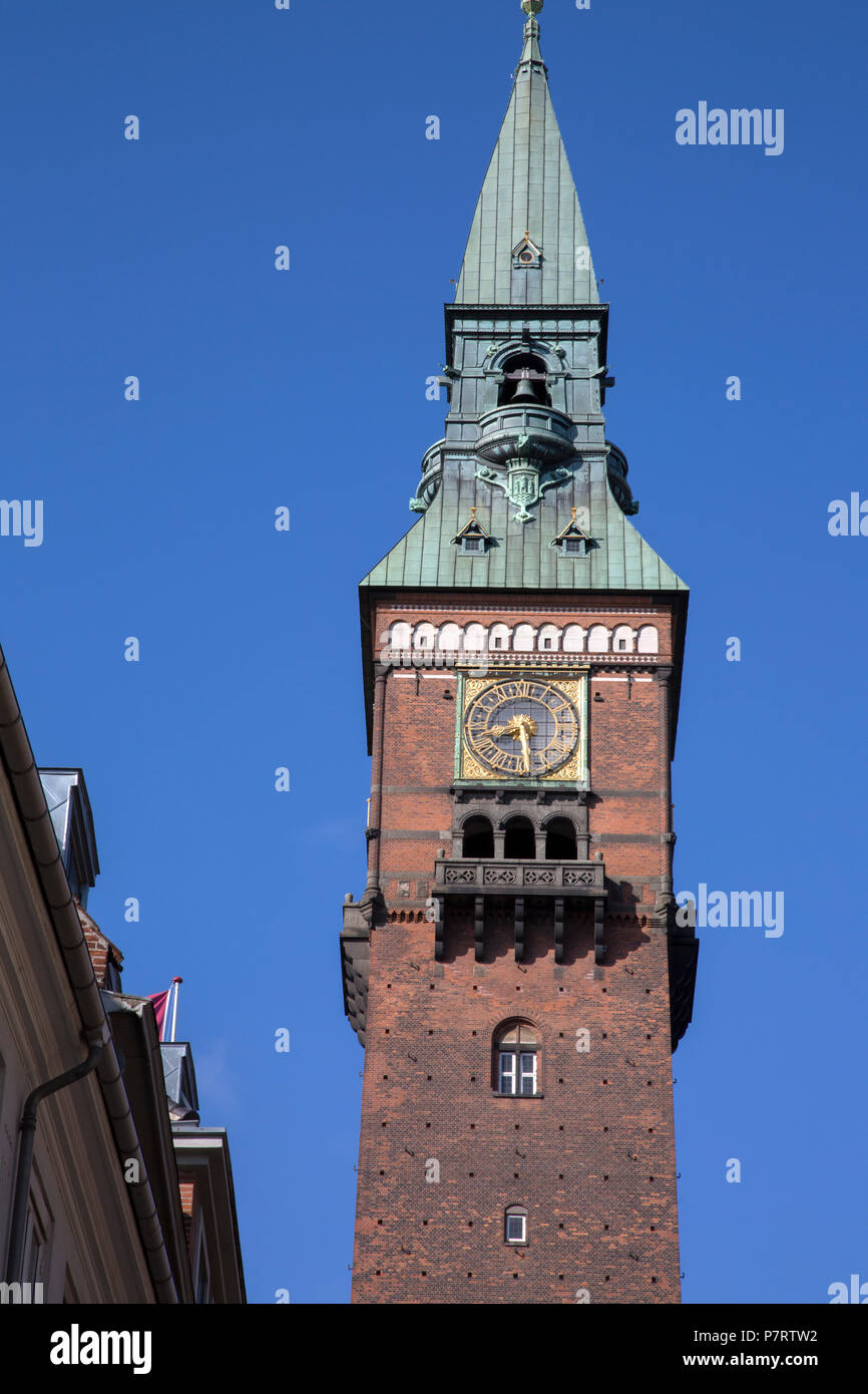 City Hall Tower; Copenhagen; Denmark Stock Photo - Alamy