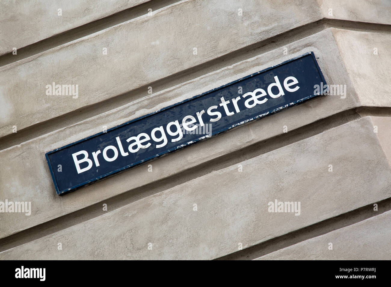 Street Sign, Copenhagen, Denmark Stock Photo - Alamy