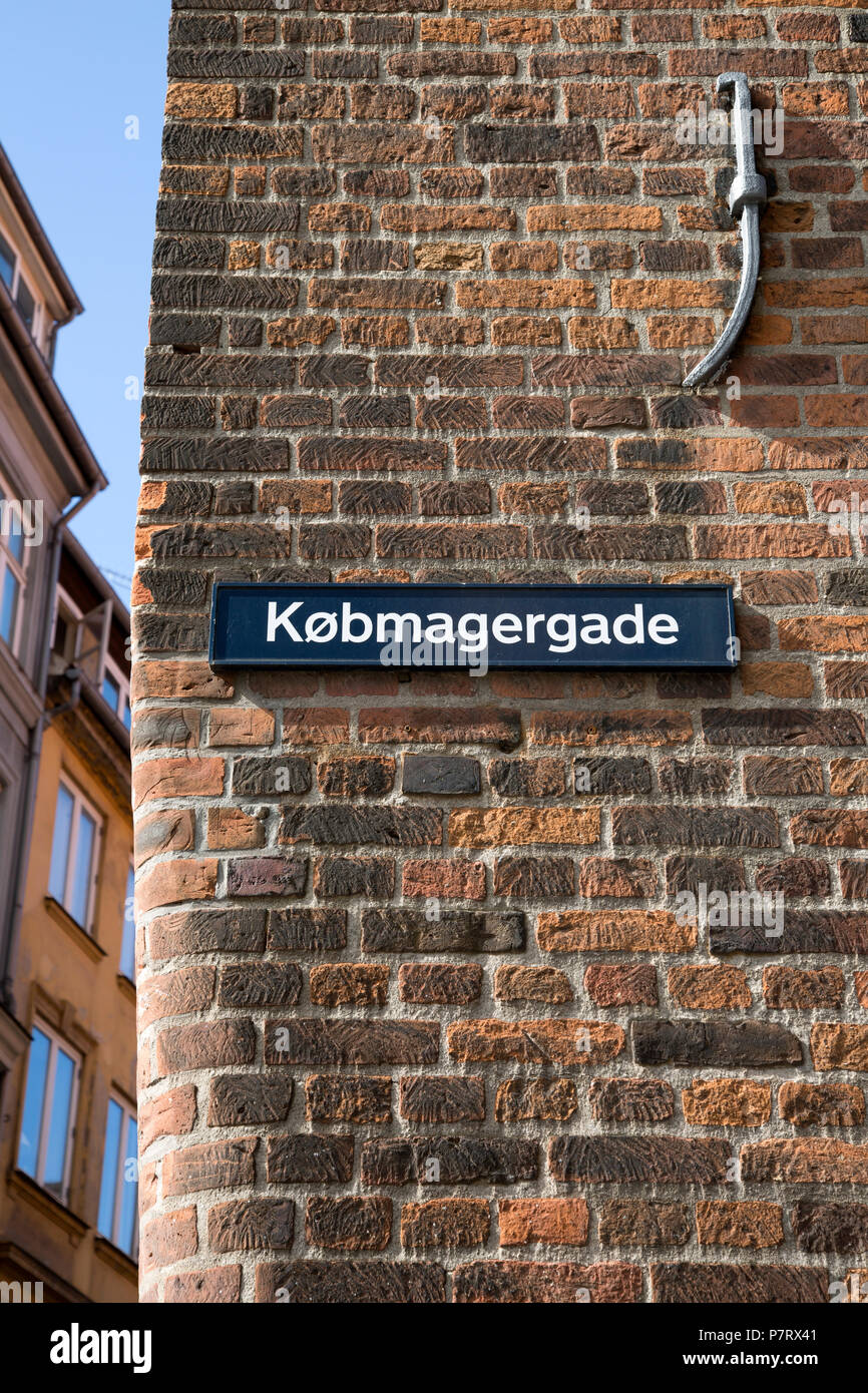Street Sign in Copenhagen; Denmark Stock Photo - Alamy