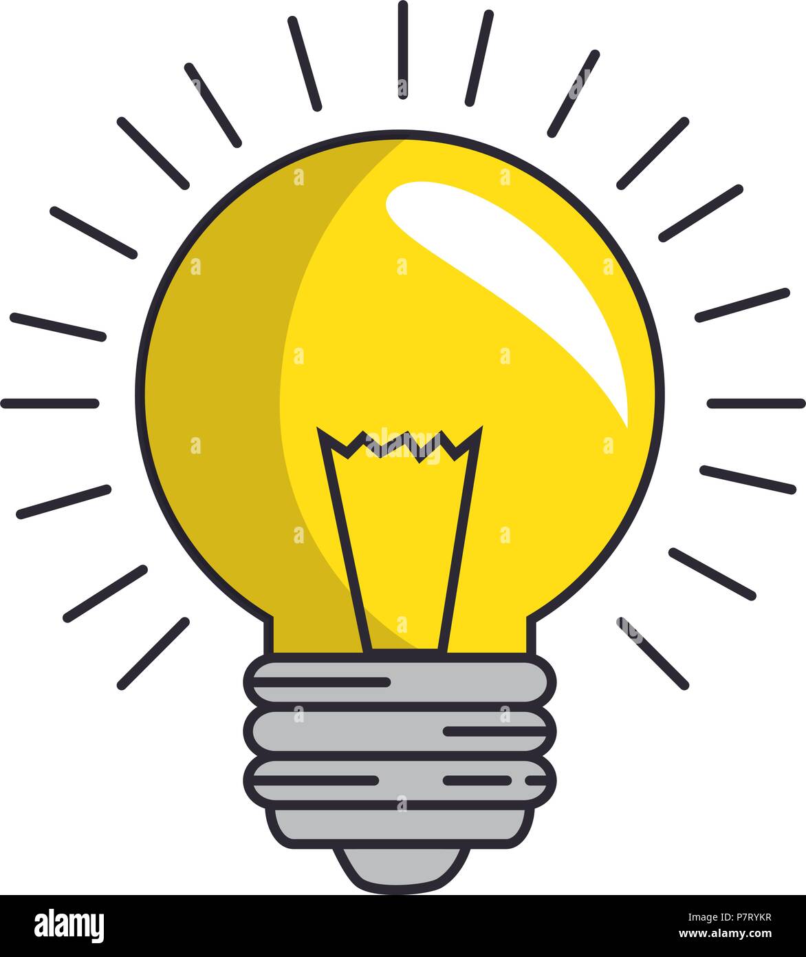 bulb light energy icon Stock Vector Image & Art - Alamy