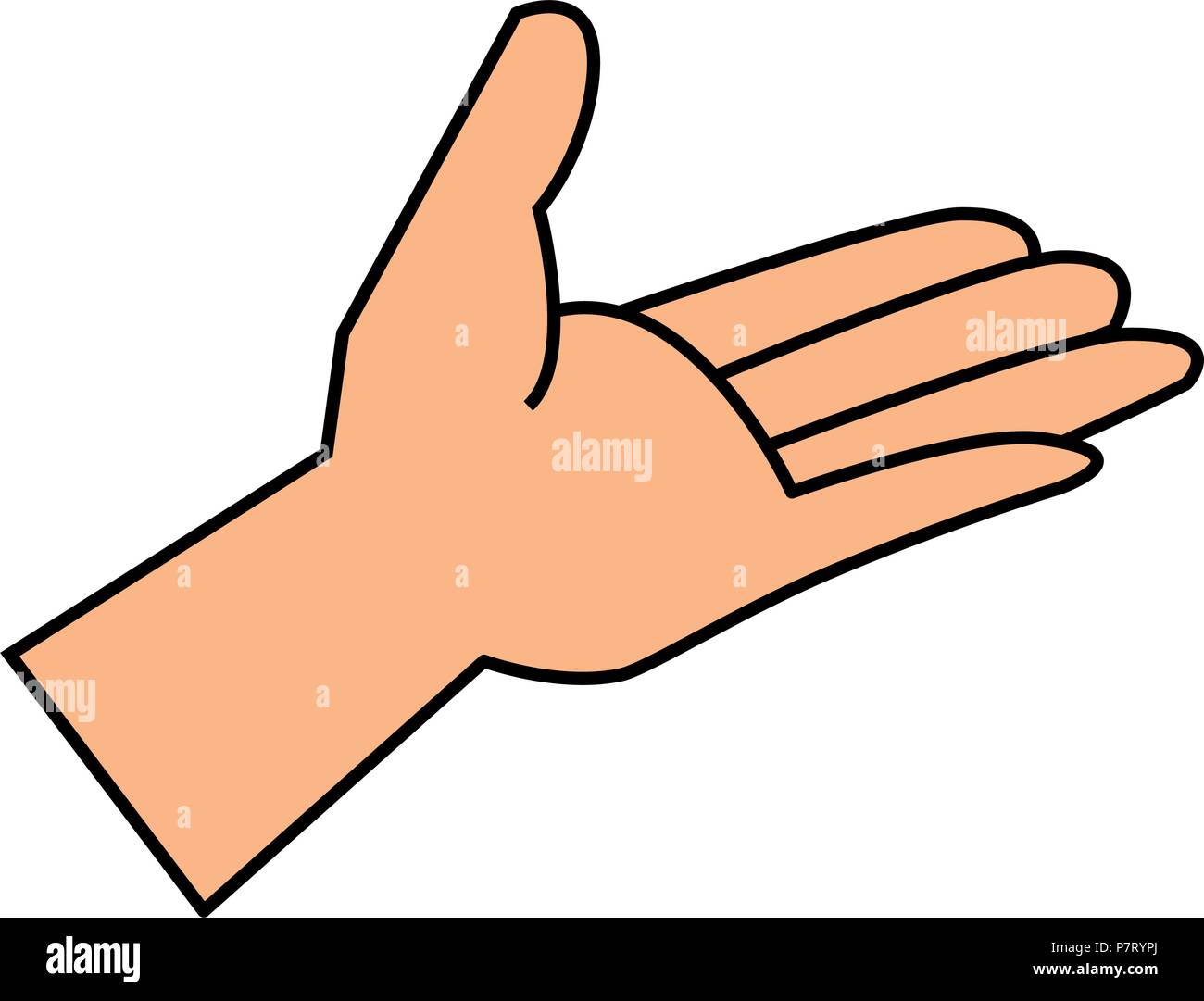 hand human receiving icon Stock Vector Image & Art - Alamy