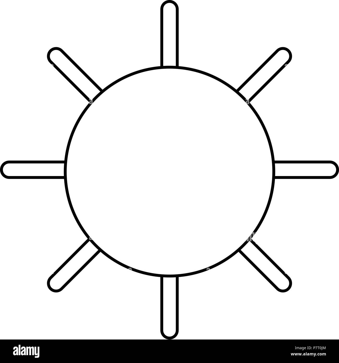 summer sun isolated icon Stock Vector Image & Art - Alamy