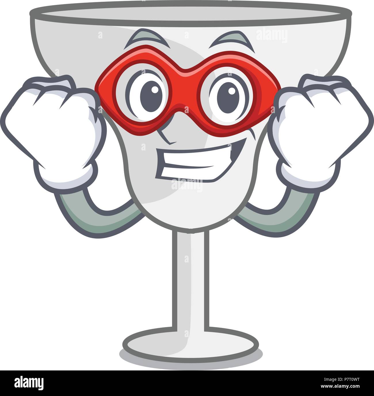 Super hero margarita glass character cartoon Stock Vector Image & Art ...