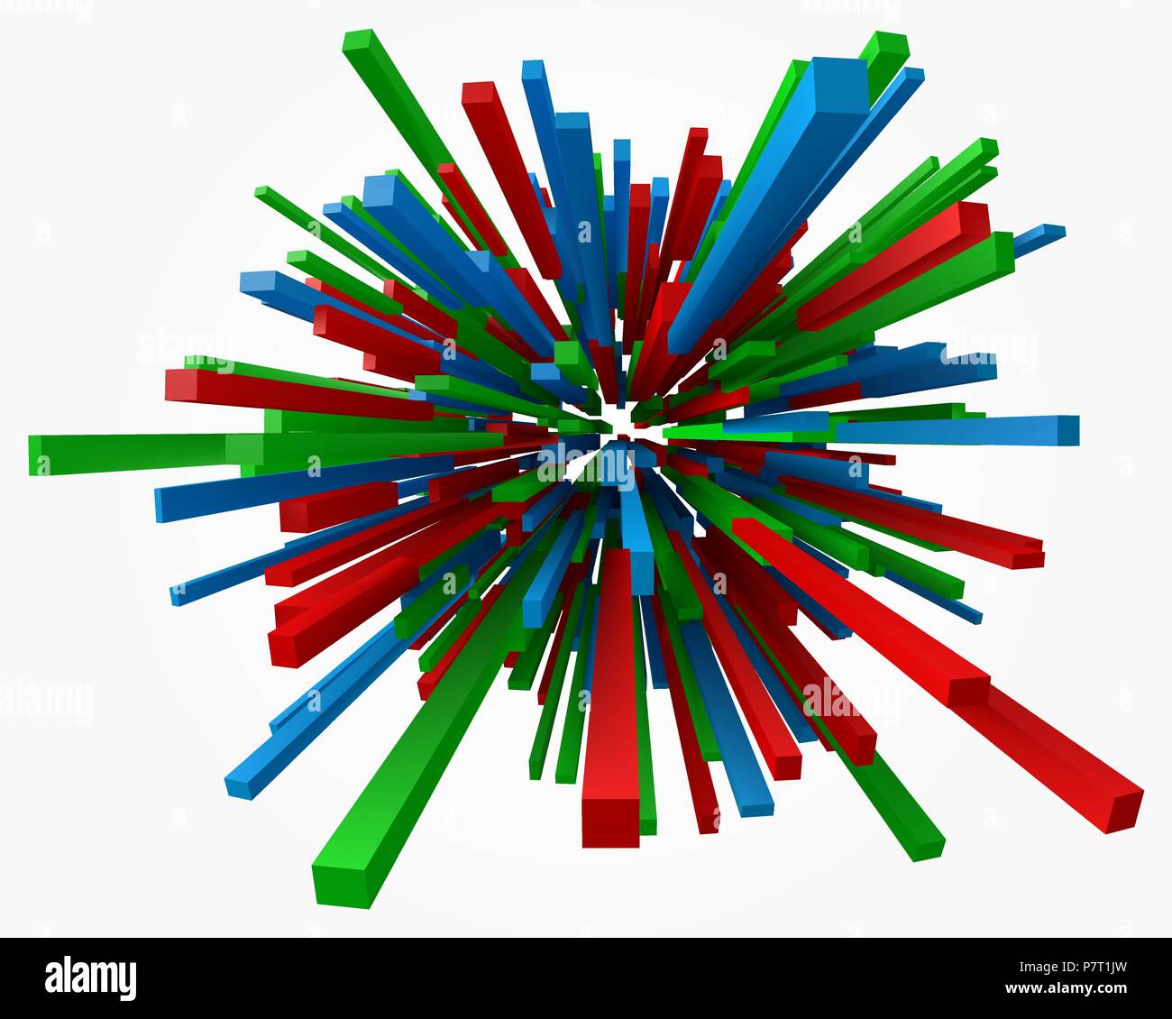 colorful square rods abstract. 3d style vector illustration Stock ...