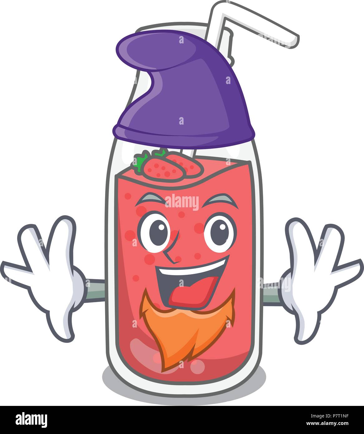 Elf strawberry smoothie character cartoon Stock Vector Image & Art - Alamy