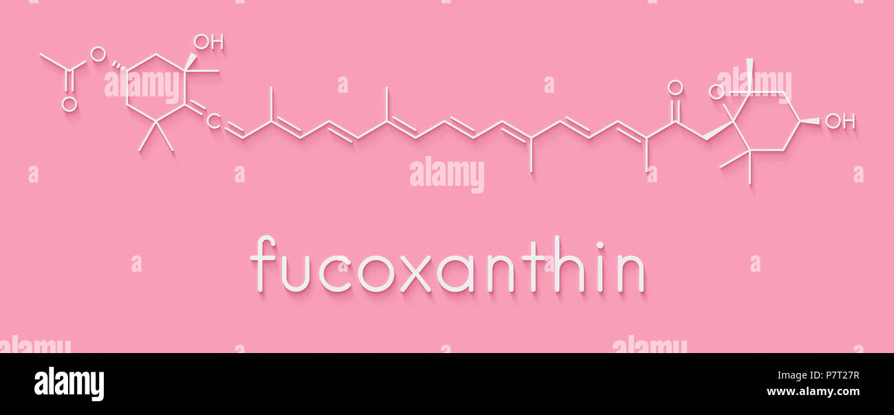 Fucoxanthin brown algae pigment molecule hi-res stock photography and ...