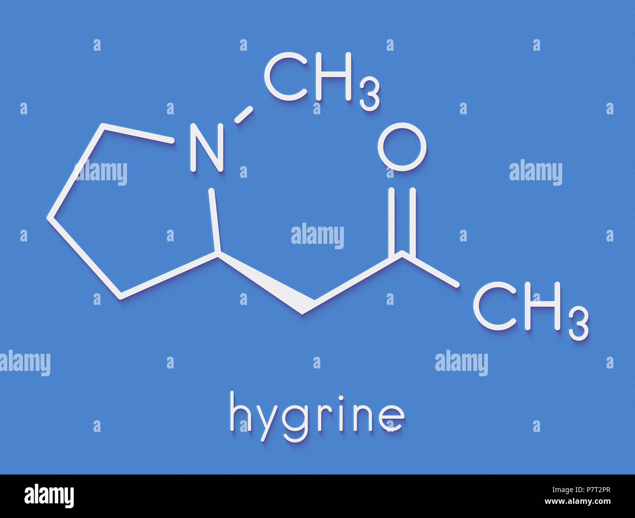 Hygrine coca alkaloid molecule. Skeletal formula Stock Photo - Alamy
