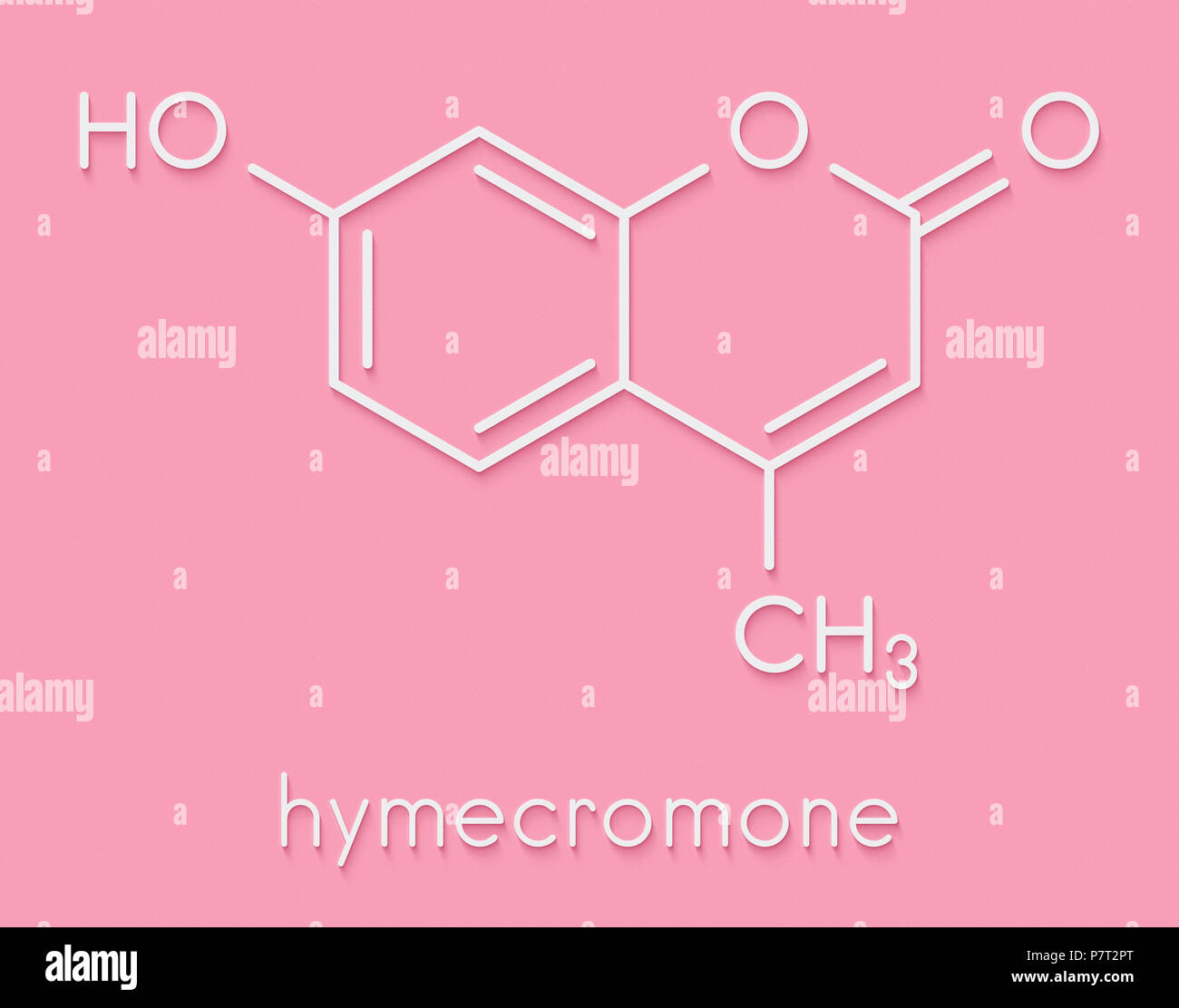 Hymecromone drug molecule. Skeletal formula Stock Photo - Alamy