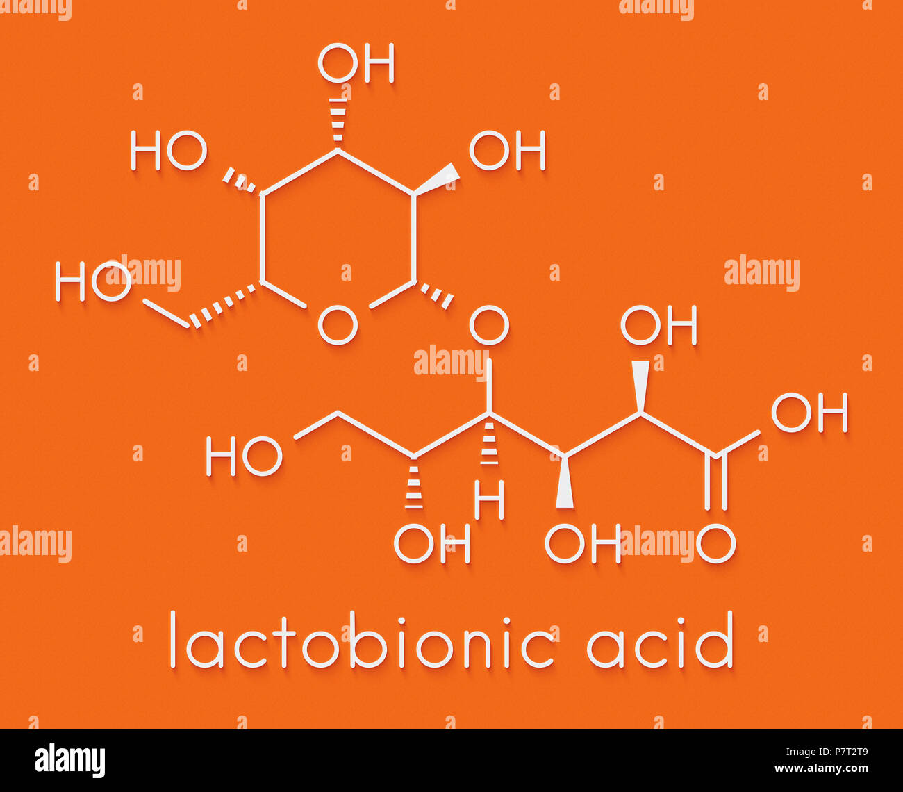 Lactobionic acid lactobionate molecule hi-res stock photography and ...