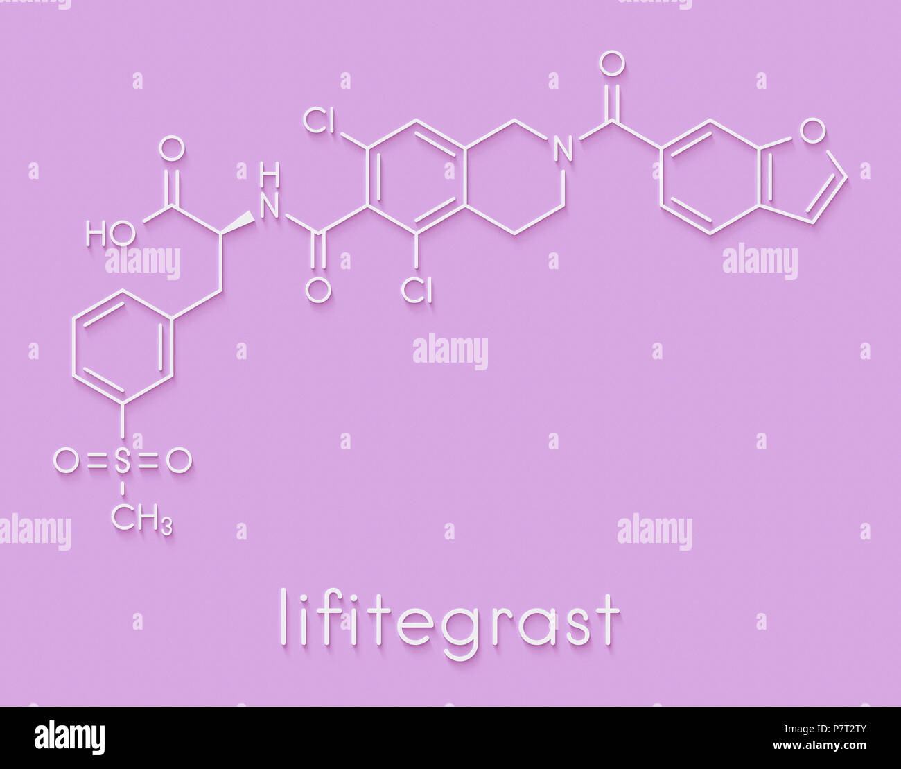 Lifitegrast drug molecule. Used in the treatment of ...