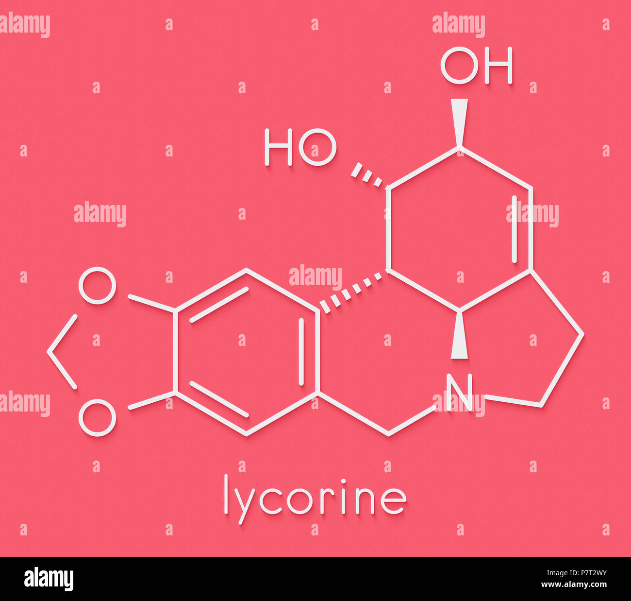 Lycorine alkaloid molecule. Found in Amaryllidaceae plants, including ...