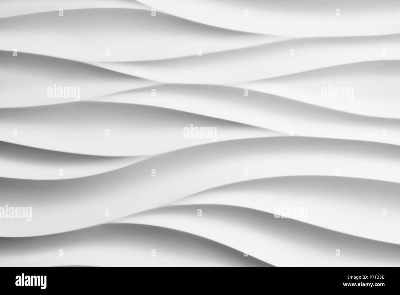 Beautiful format poster with Smooth Grey Waves abstract background with ...