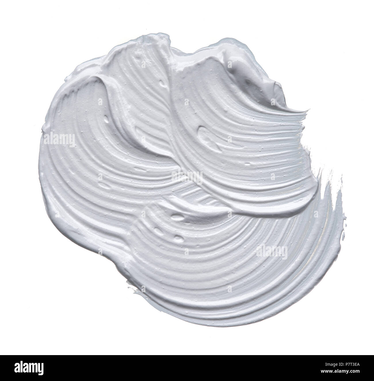 Stunning and exclusive smears and texture made with face clay on white ...