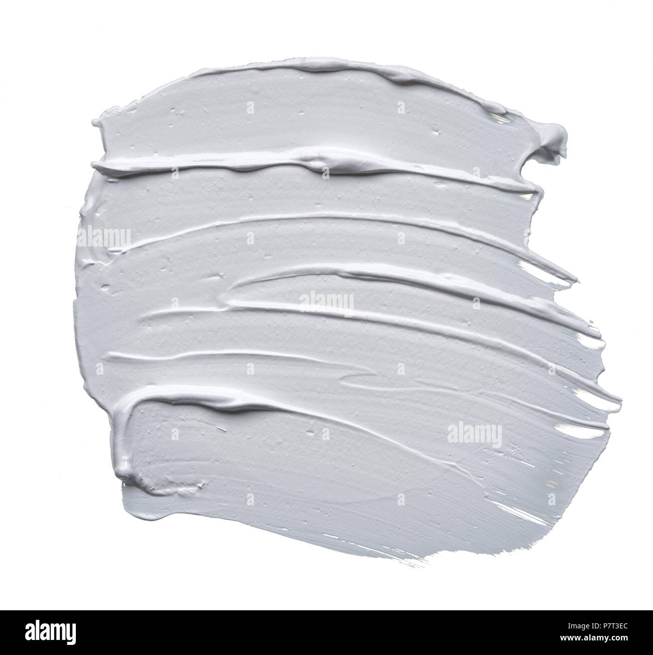 Stunning and exclusive smears and texture made with face clay on white ...