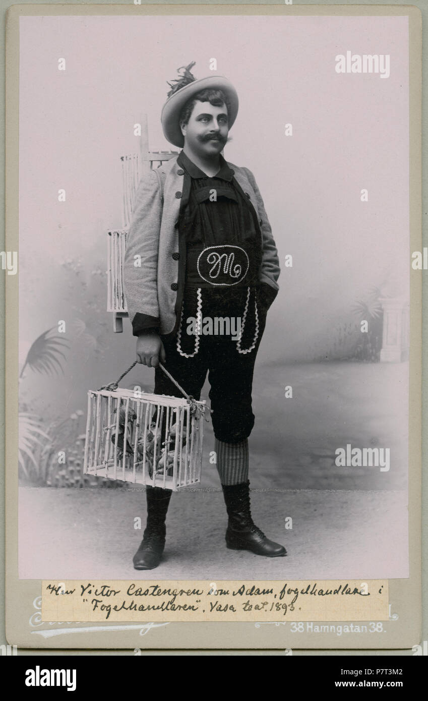 Victor Castegren som Adam i Fågelhandlaren, Vasateatern 1893 391 Victor ...