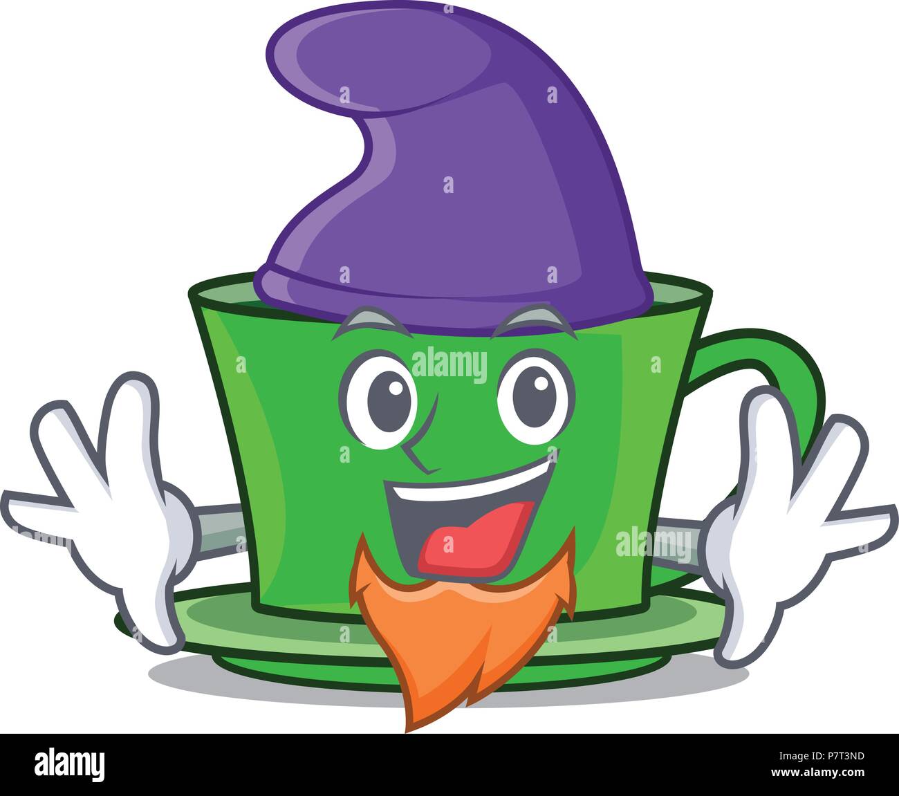 Elf green tea character cartoon Stock Vector Image & Art - Alamy