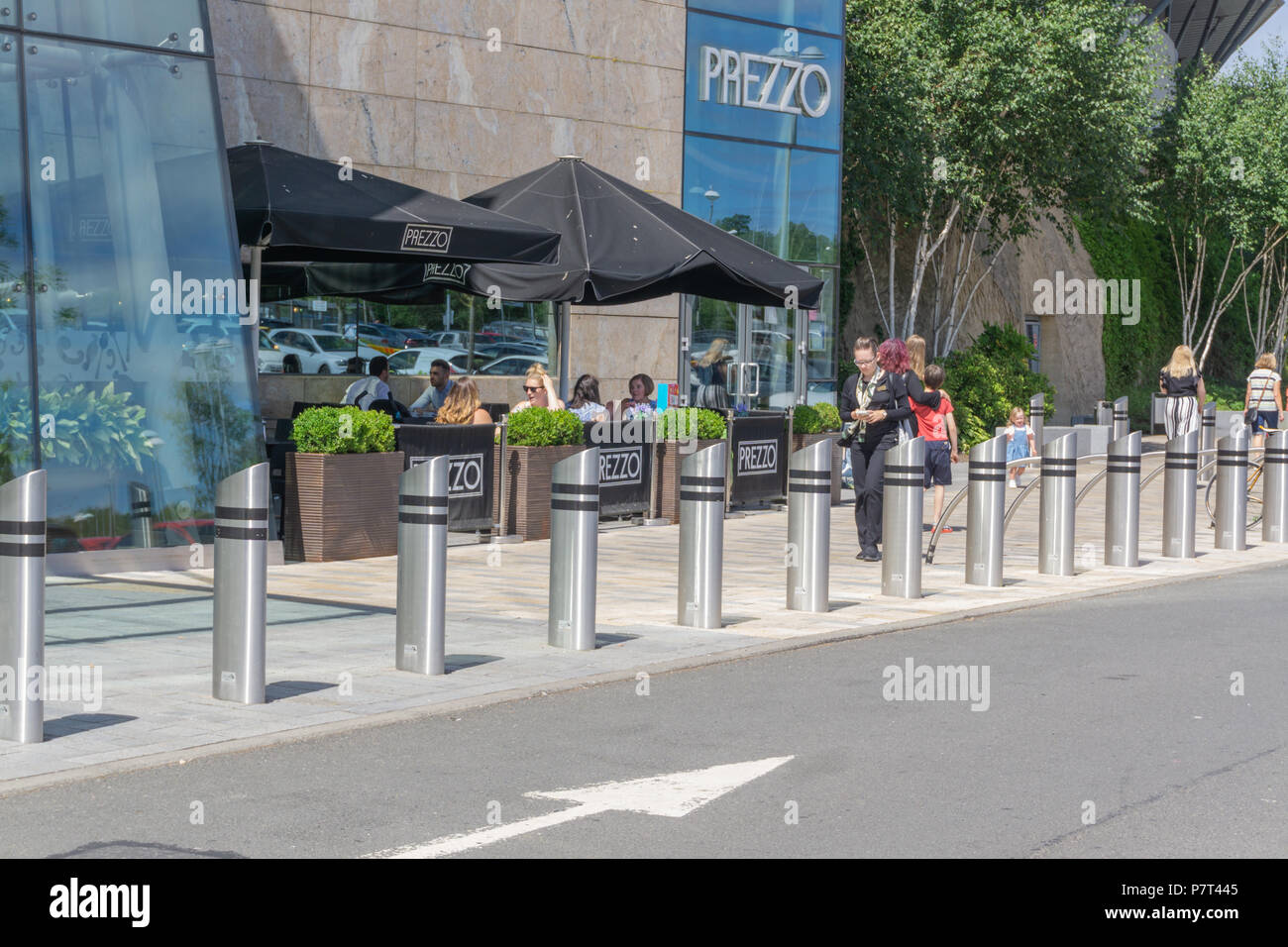 Silverburn, Scotland, UK - July 06, 2018: People taking advantage of ...