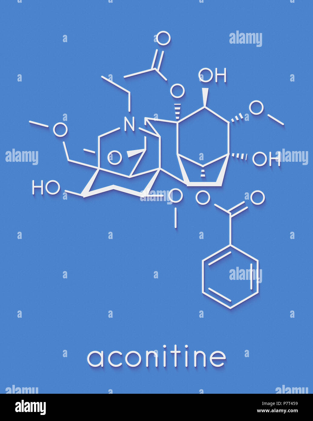 Aconitine molecular hi-res stock photography and images - Alamy