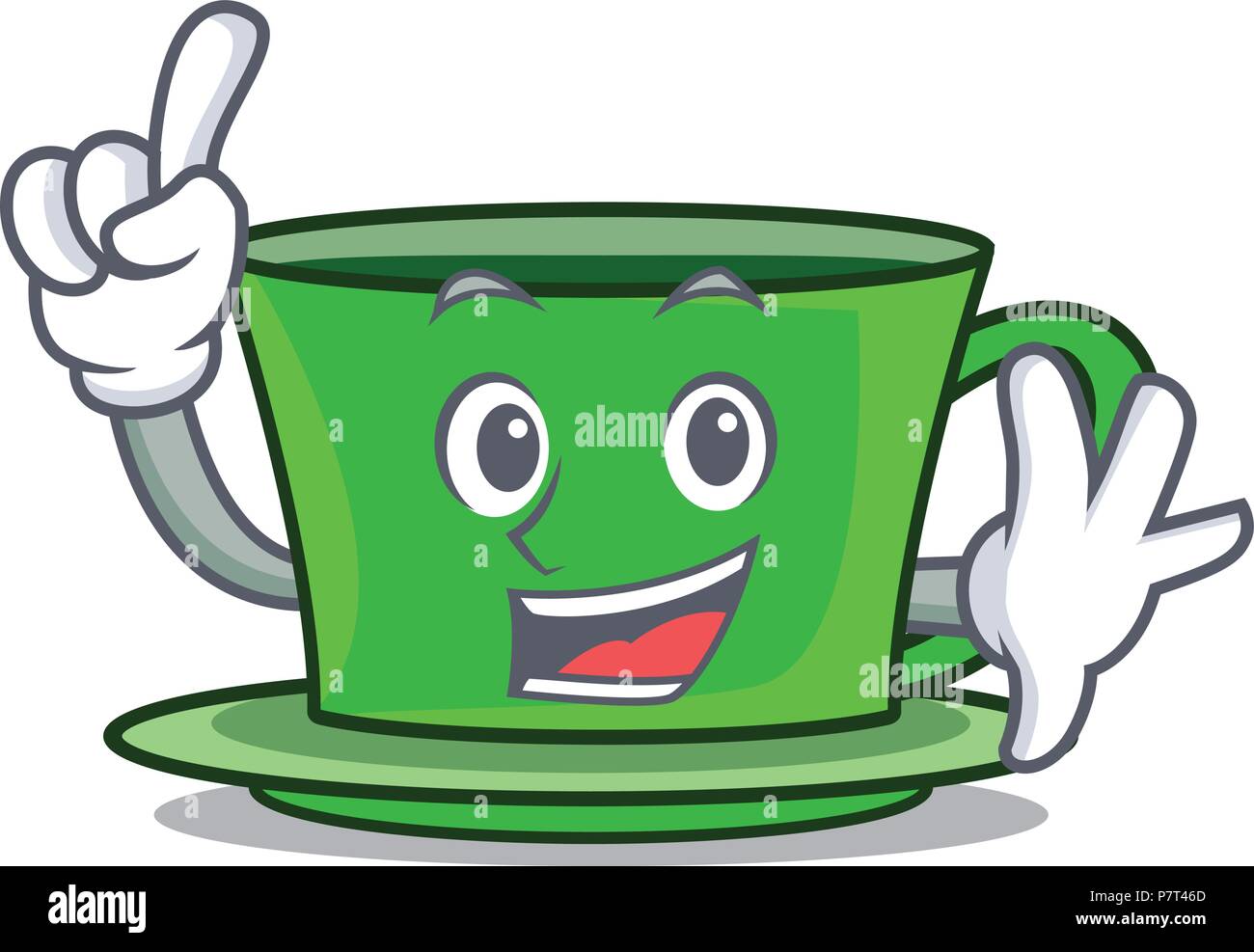 Finger green tea mascot cartoon Stock Vector Image & Art - Alamy