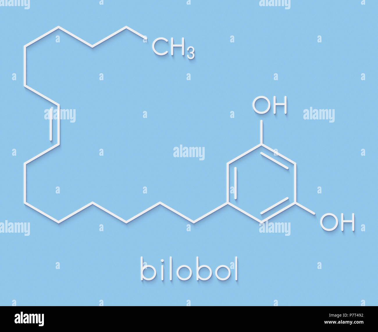 Bilobol ginkgo biloba molecule. Skeletal formula Stock Photo - Alamy