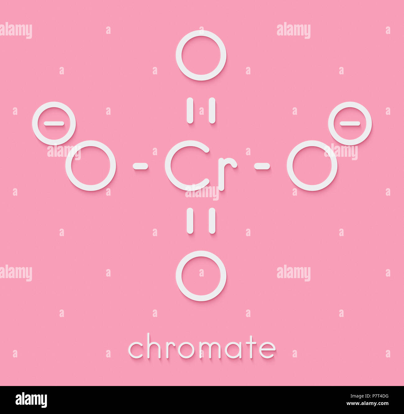 Chromate anion, chemical structure. Skeletal formula Stock Photo - Alamy