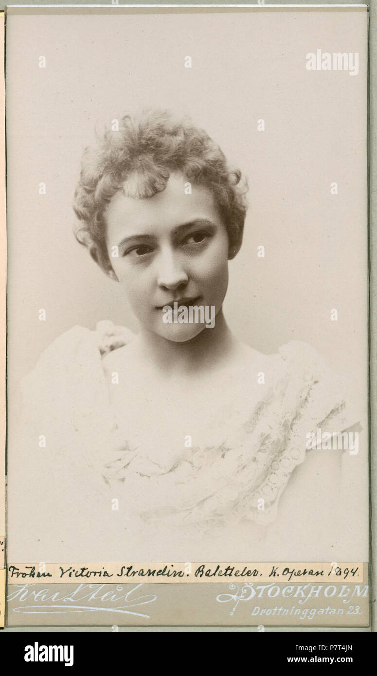 Victoria Strandin, balettelev vid Kungliga Operan 1894 392 Victoria ...