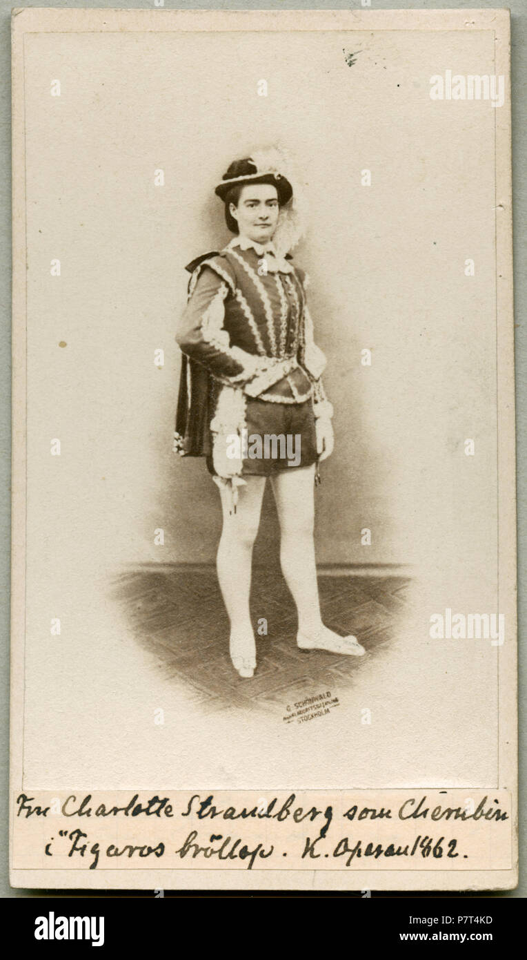 Charlotte Strandberg (f. Linderoth) som Cherubin i Figaros bröllop ...