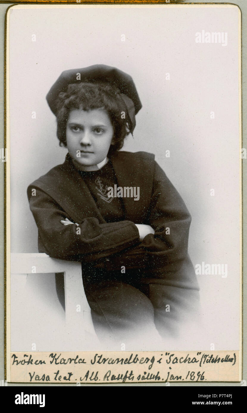 Karla Strandberg i titelrollen i Sacha, Vasateatern 1896 228 Karla ...