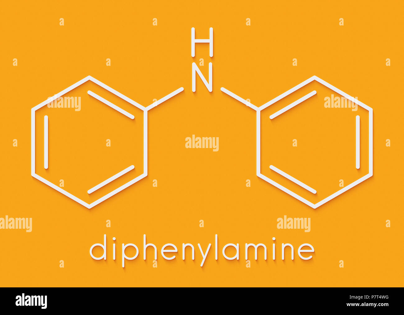 Diphenylamine antioxidant molecule. Used to prevent apple scald ...