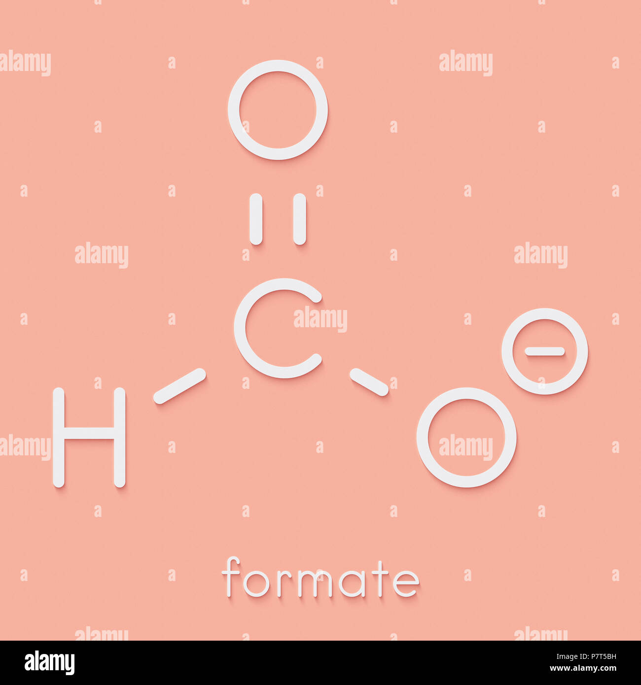 Formate anion, chemical structure. Skeletal formula Stock Photo - Alamy