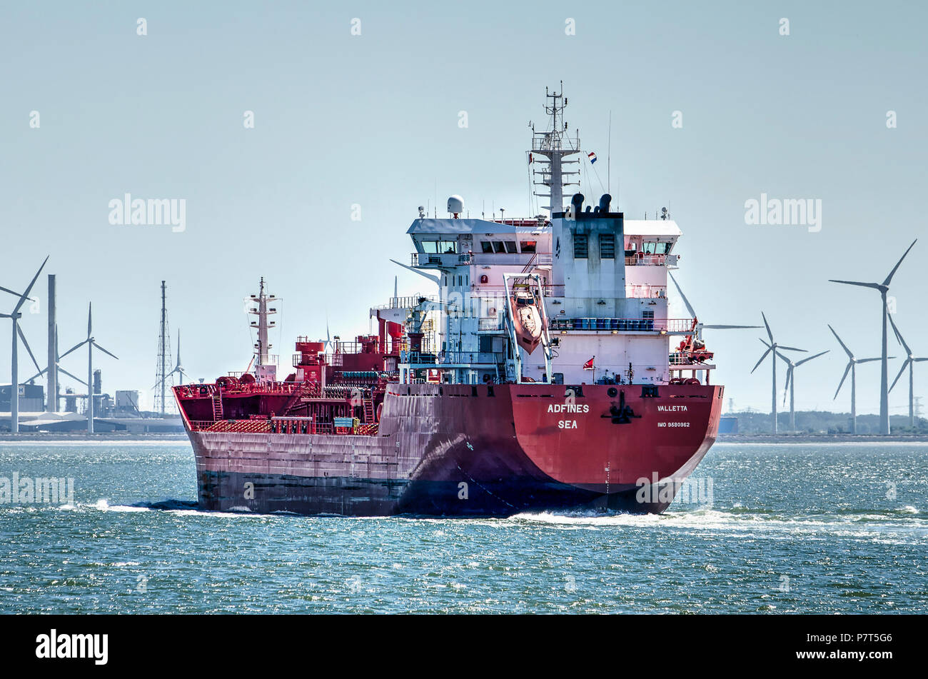 Vlissingen (Flushing), The Netherlands, July 2nd, 2018: Sea-going ...
