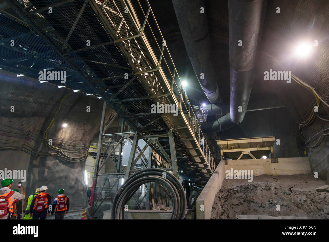 Spital am Semmering: cavern underground construction site at Semmering-Basistunnel (Semmering ...