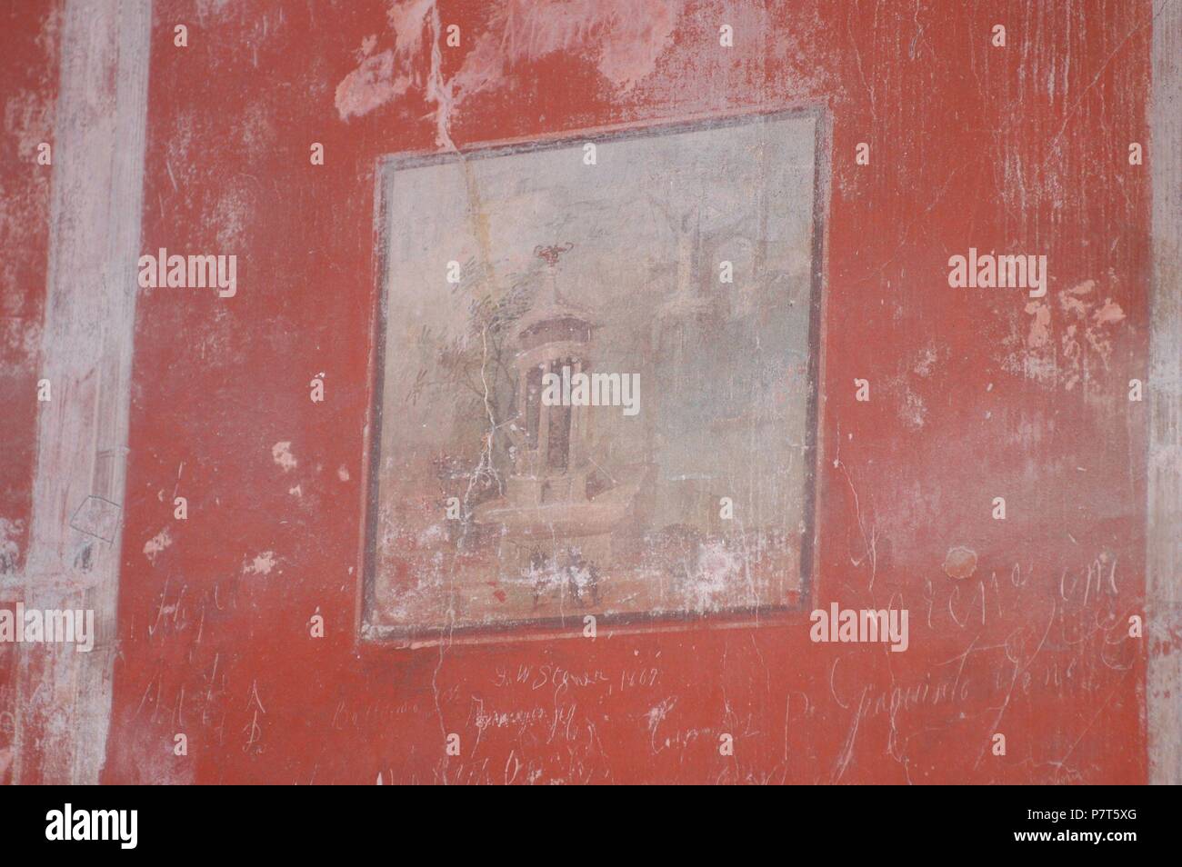 FRESCO DE LA CASA DE ARGOS - SIGLO I. Location: CIUDAD ROMANA, ITALIA ...