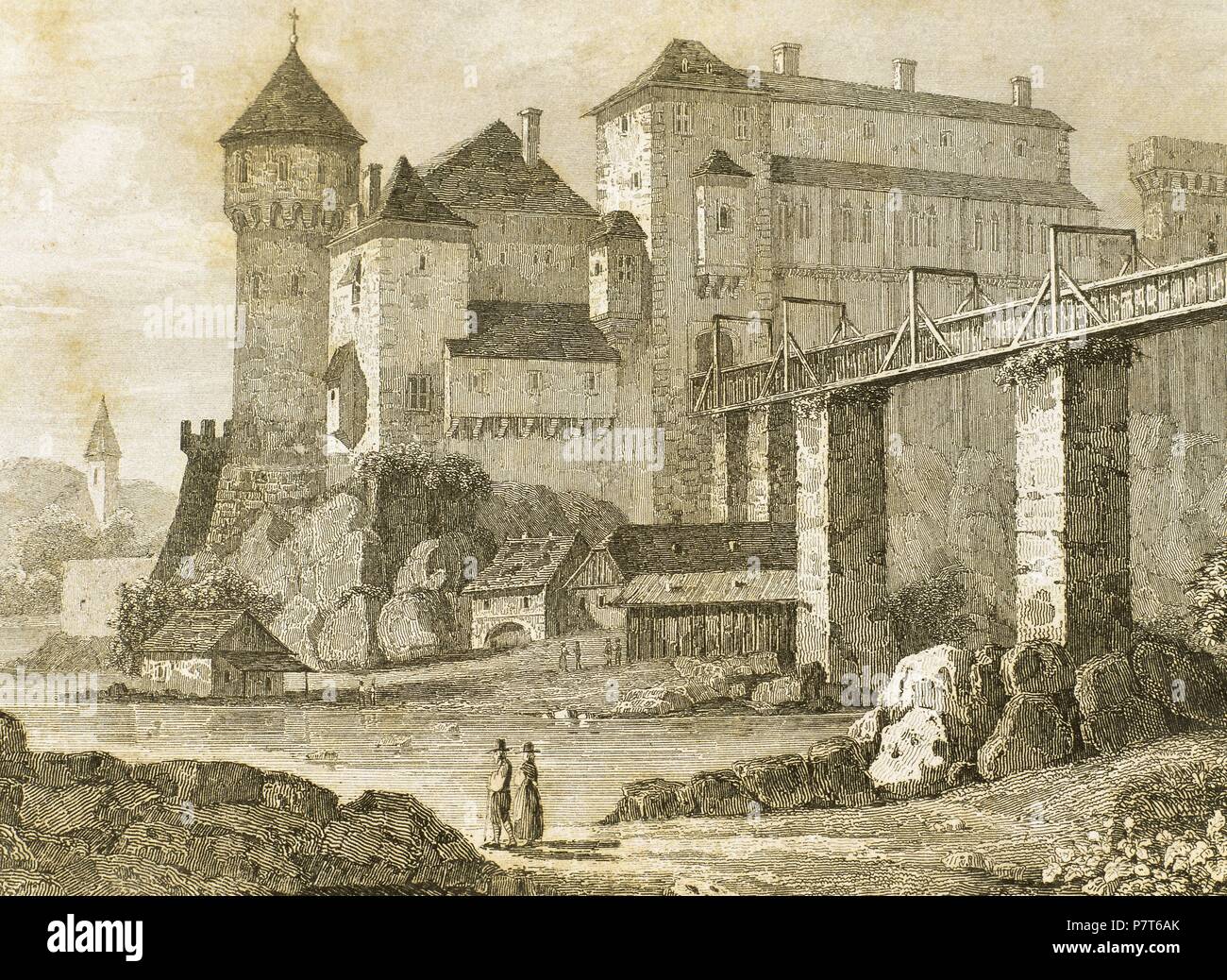 Romania. Timisoara. The Huniade Castle, built between 1443 and 1447 by ...