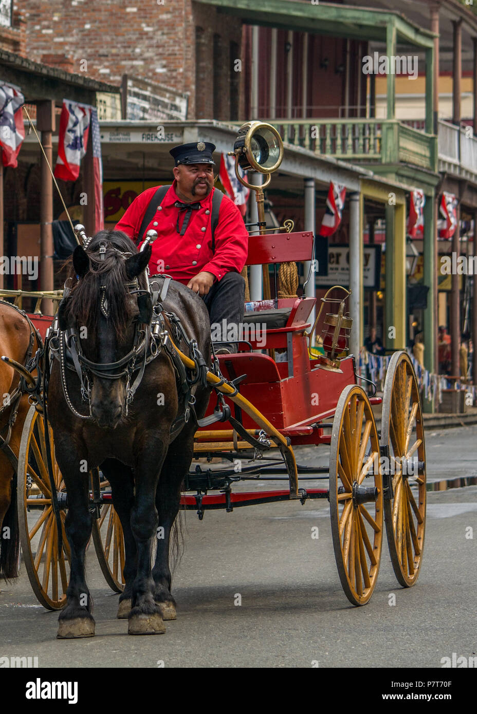 Horse wagon gold rush hi-res stock photography and images - Alamy